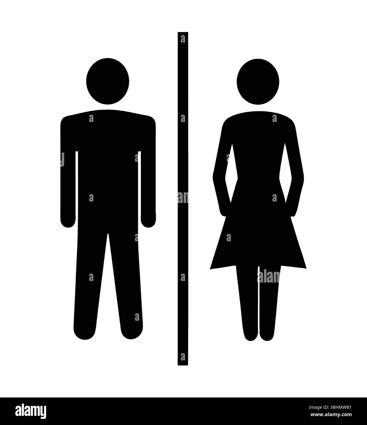 Inclusive restroom signage Stock Vector Images - Alamy