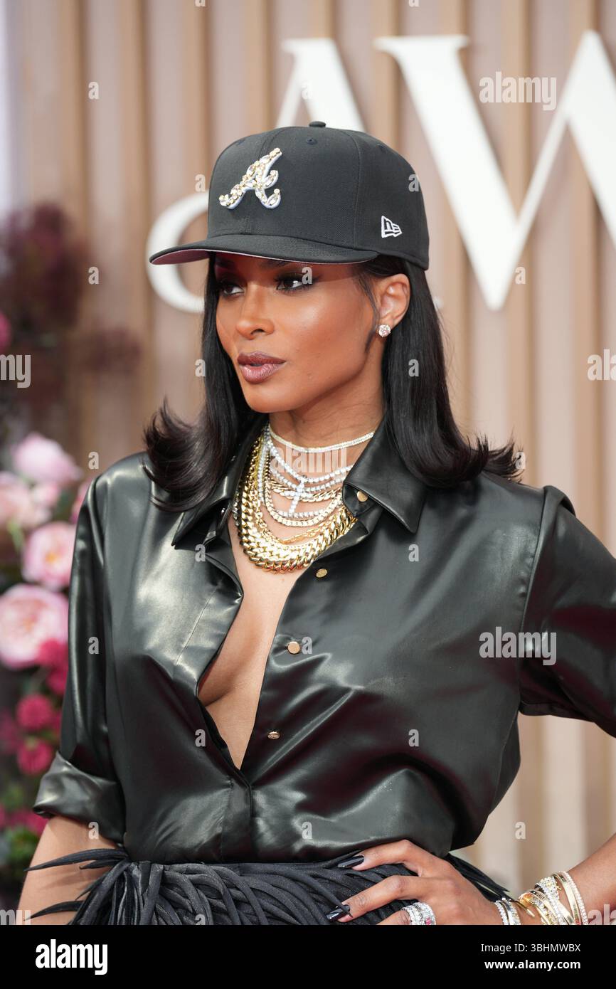 June 9, 2025, Los Angeles, California, USA: Ciara on the red carpet of ...