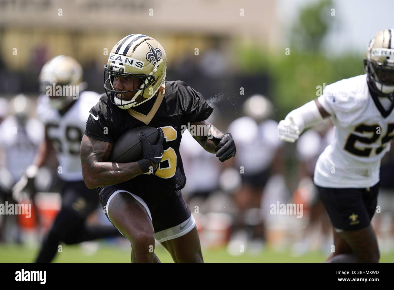 New Orleans Saints wide receiver Bub Means (16) goes through drills ...