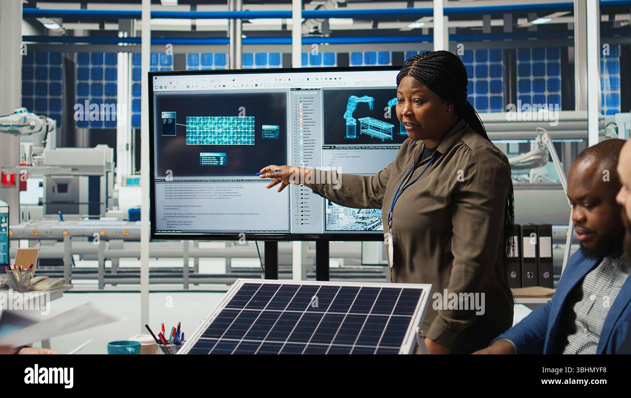 Management executives investors in photovoltaics hi-res stock ...