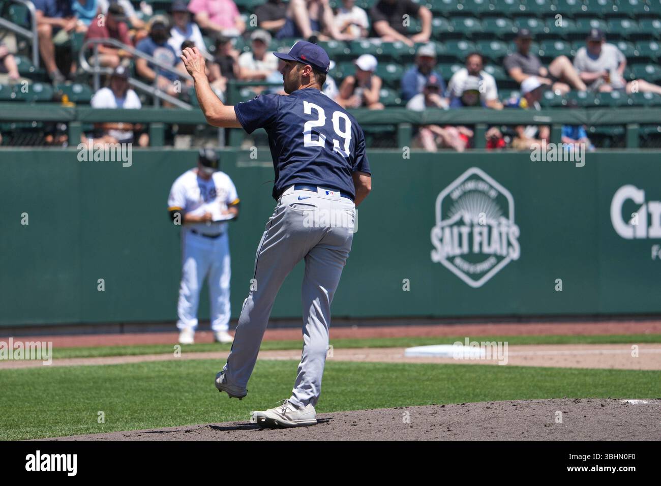 South Jordan UT, USA. 9th June, 2025. Round Rock pitcher Michael ...