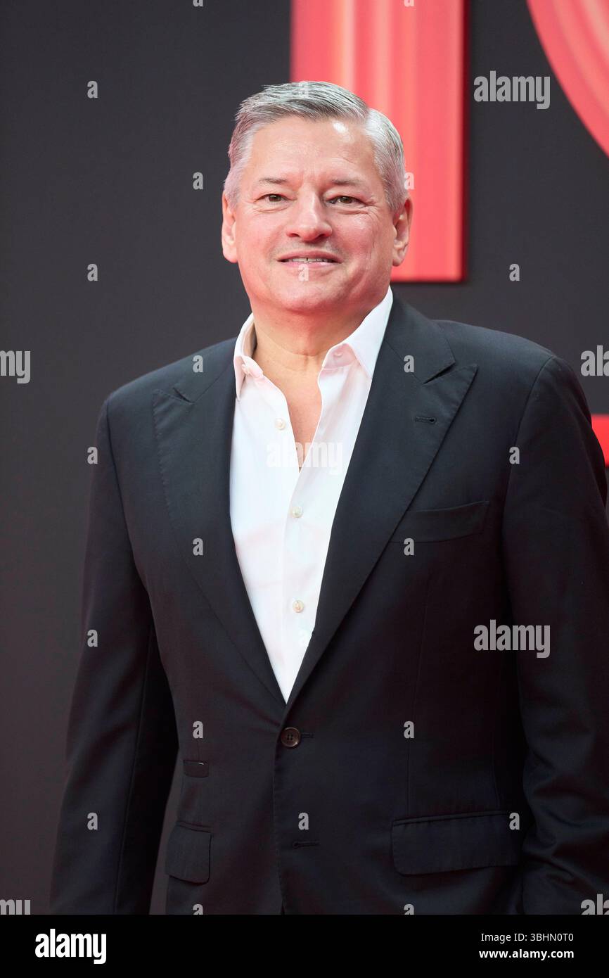 Madrid. Spain. 20250611, Ted Sarandos (Ceo Netflix) attends Netflix ...