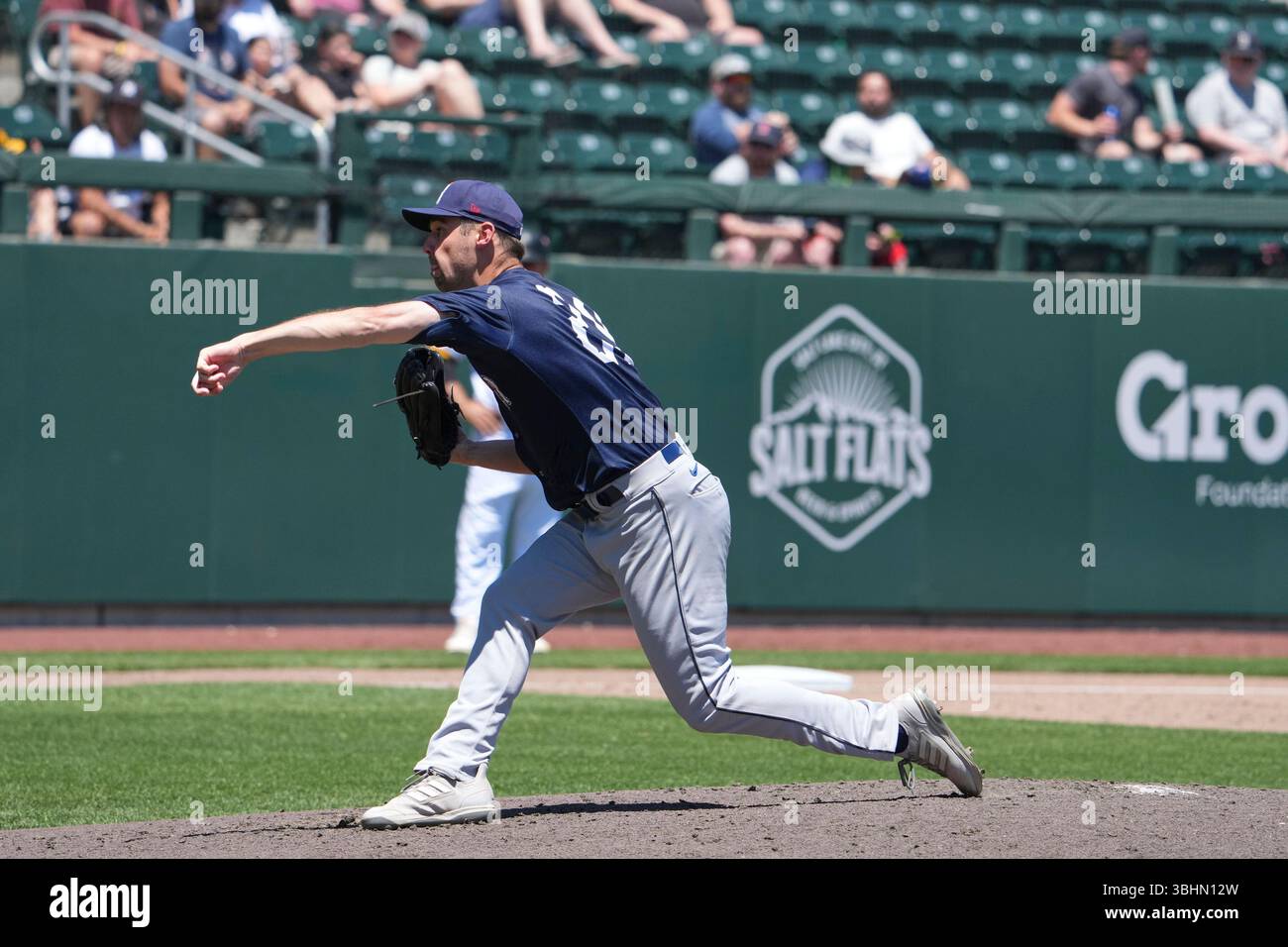 South Jordan UT, USA. 9th June, 2025. Round Rock pitcher Michael ...
