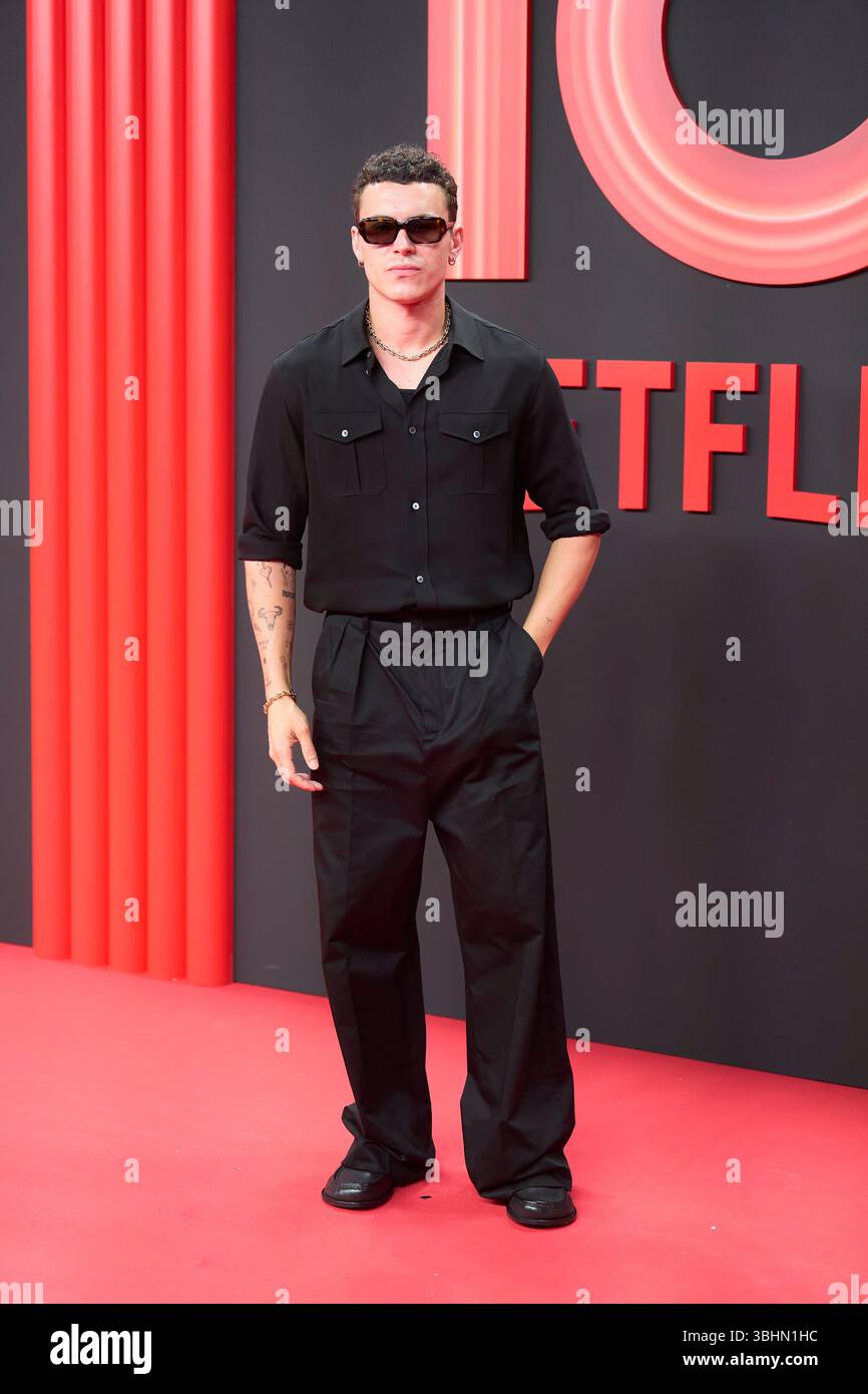 Madrid. Spain. 20250611, Aron Piper attends Netflix Spain's 10th ...