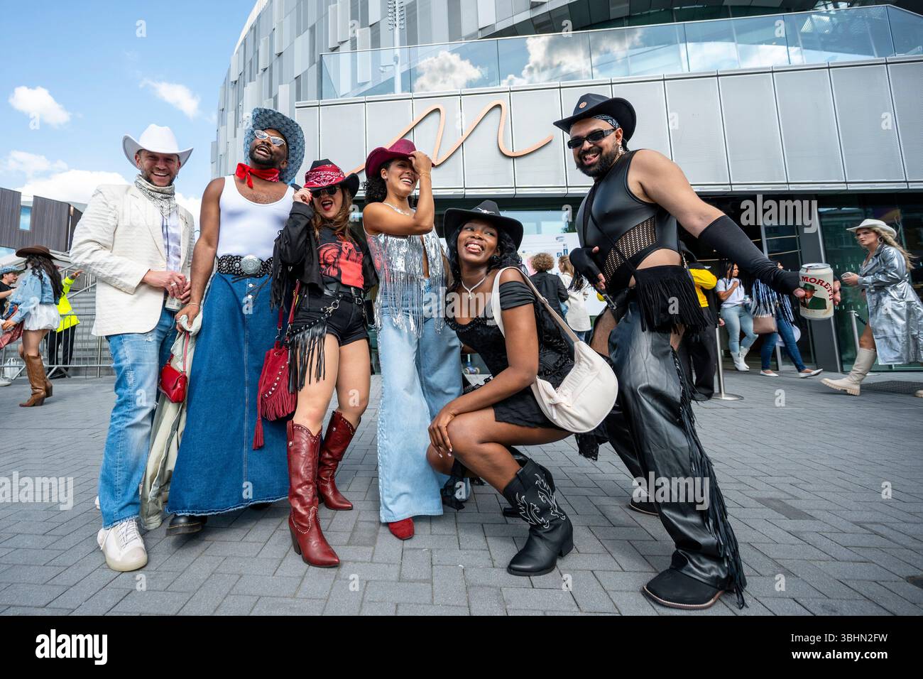 London, UK. 10 June 2025. Fans arrive for Beyoncé’s Cowboy Carter Tour ...