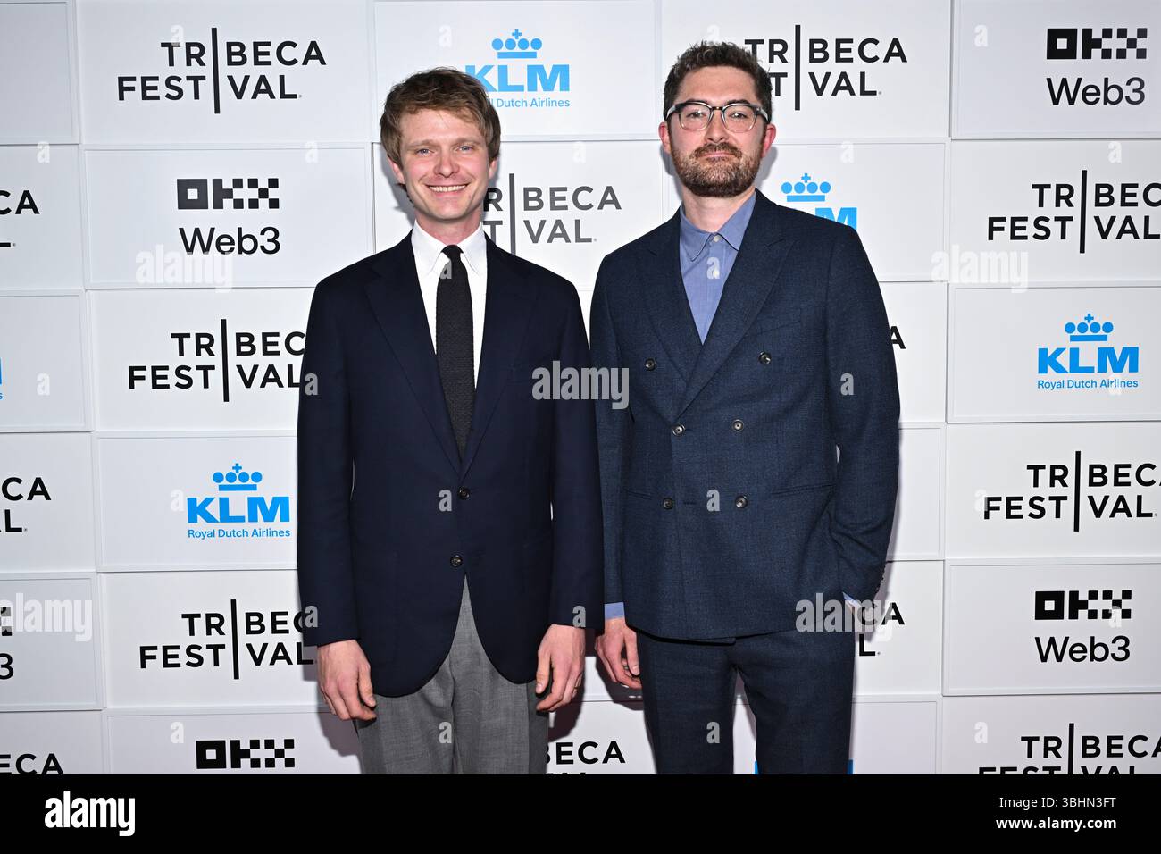 Alexander Owen, left, and Ben Ashenden attend the "Deep Cover" premiere ...