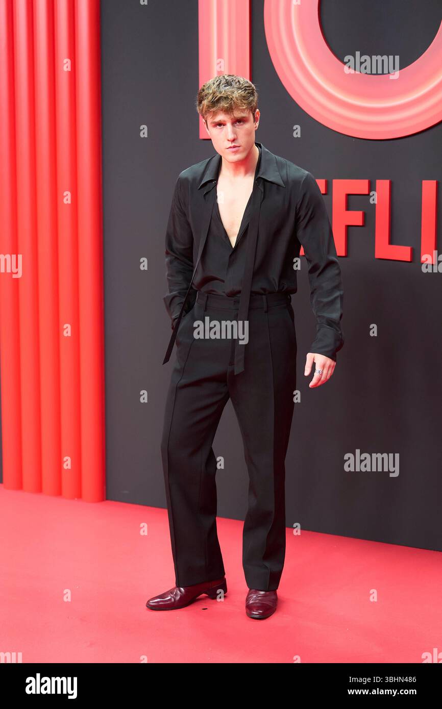 Nuno Gallego attends Netflix Spain's 10th anniversary party red carpet ...