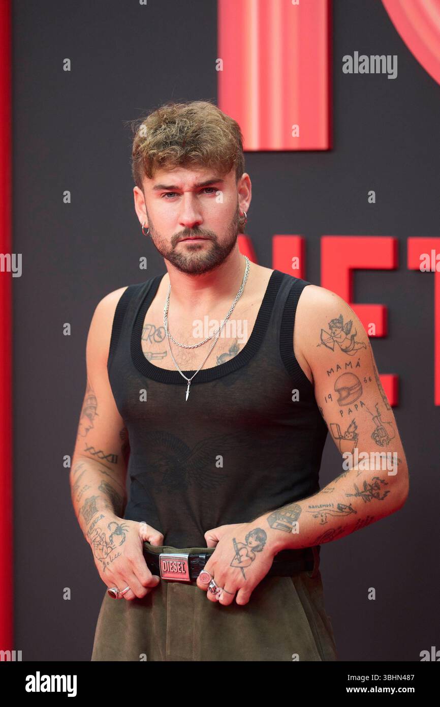 Daniel Fernandez Delgado attends Netflix Spain's 10th anniversary party red carpet at Galería de ...