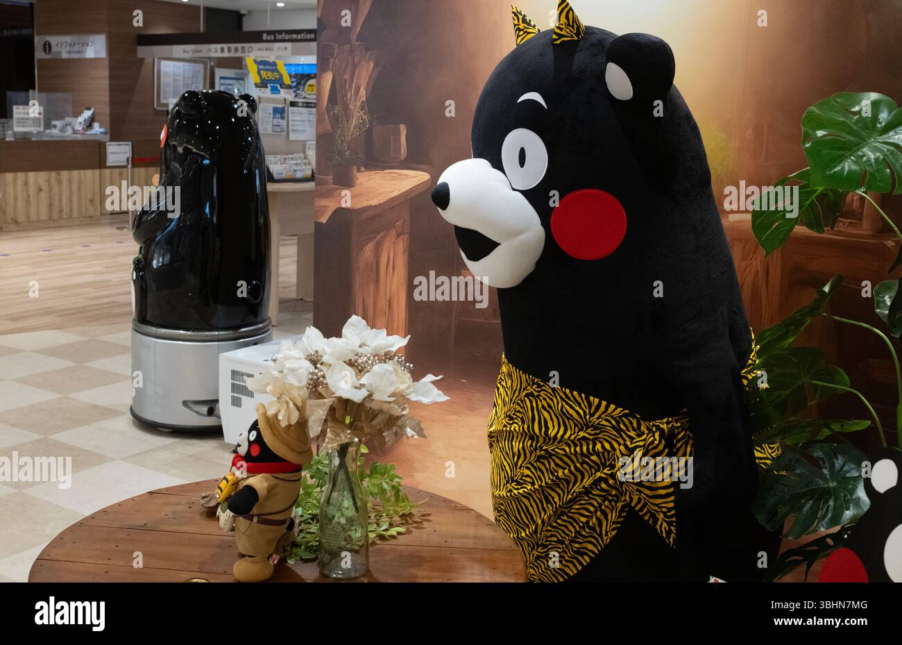 Kumamoto, Japan January 15 2025: Kumamon, a black bear which is ...