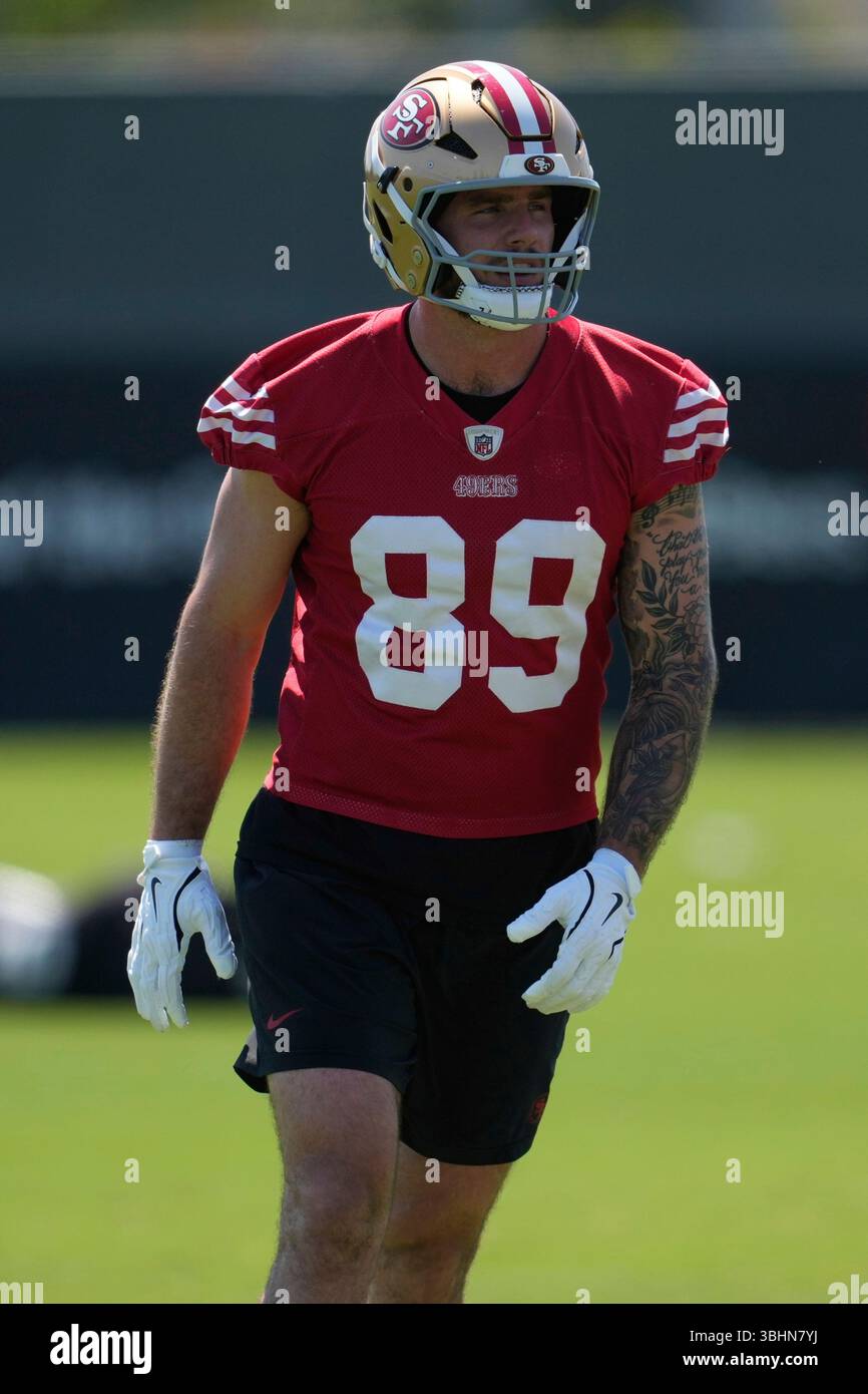 San Francisco 49ers tight end Luke Farrell (89) during practice at NFL ...