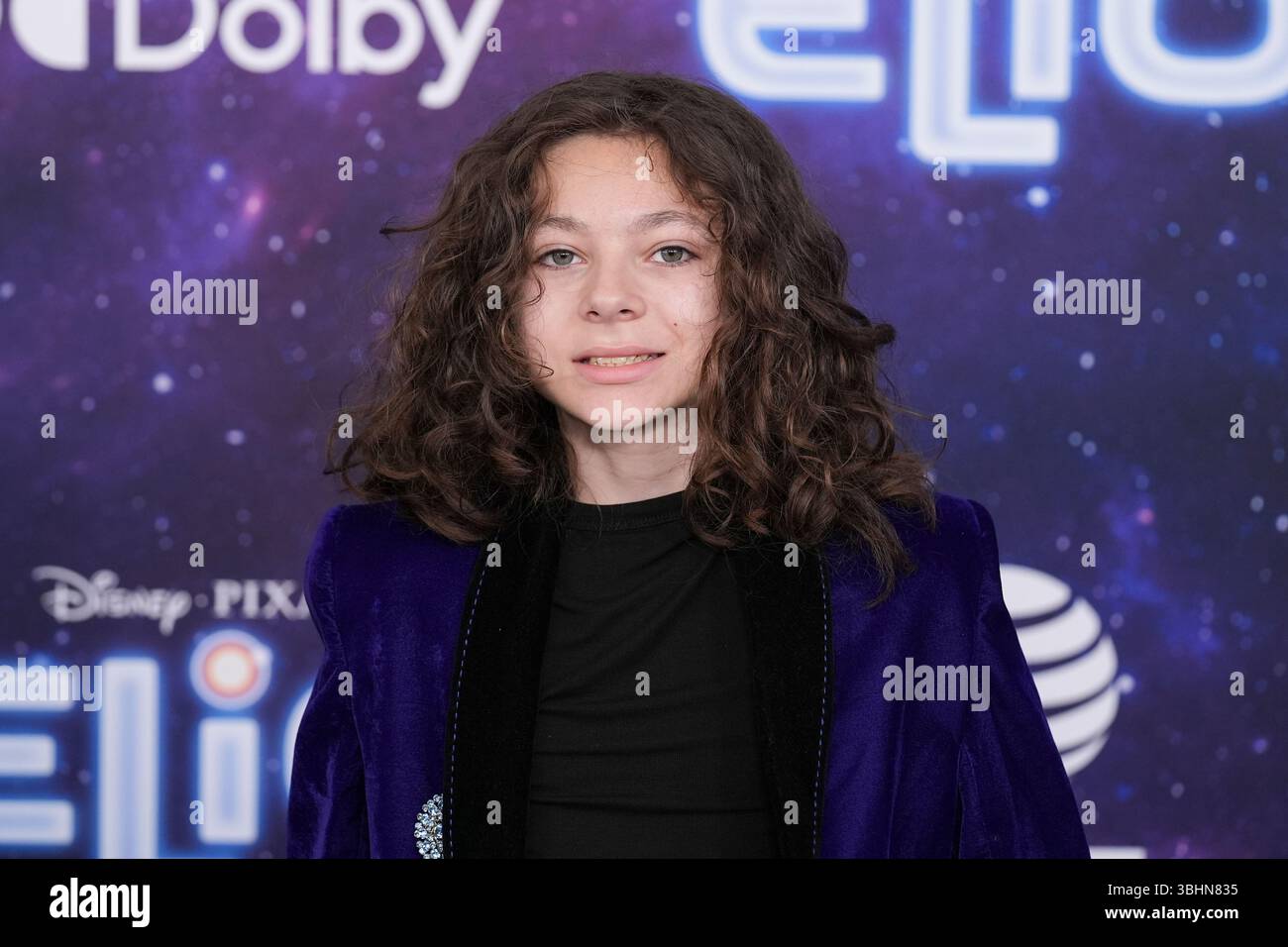 Remy Edgerly arrives at the premiere of "Elio" on Tuesday, June 10, 2025, at El Capitan Theatre ...