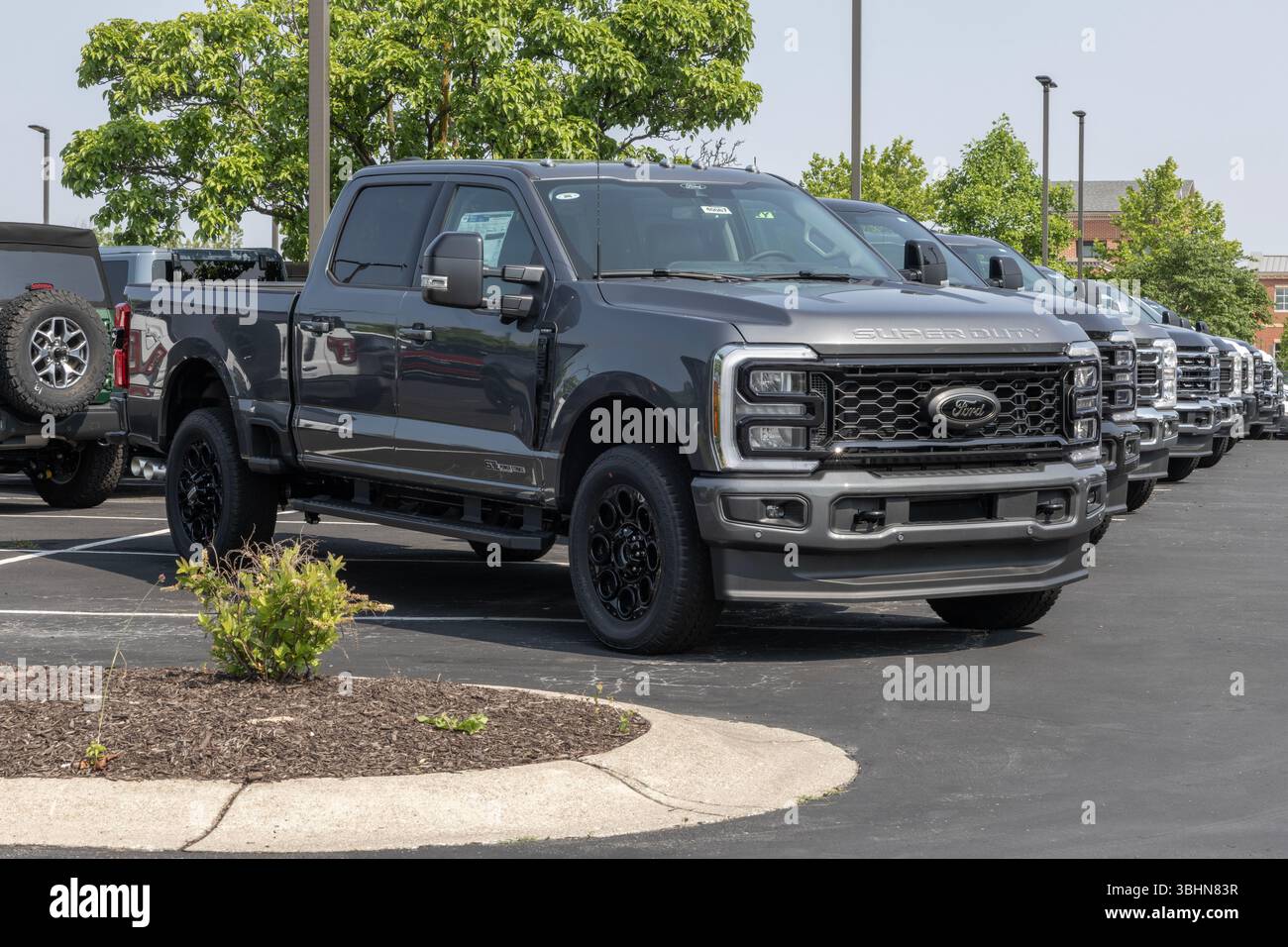 Zionsville - June 10, 2025: Ford F-250 SRW 4X4 Crew Cab pickup at a ...