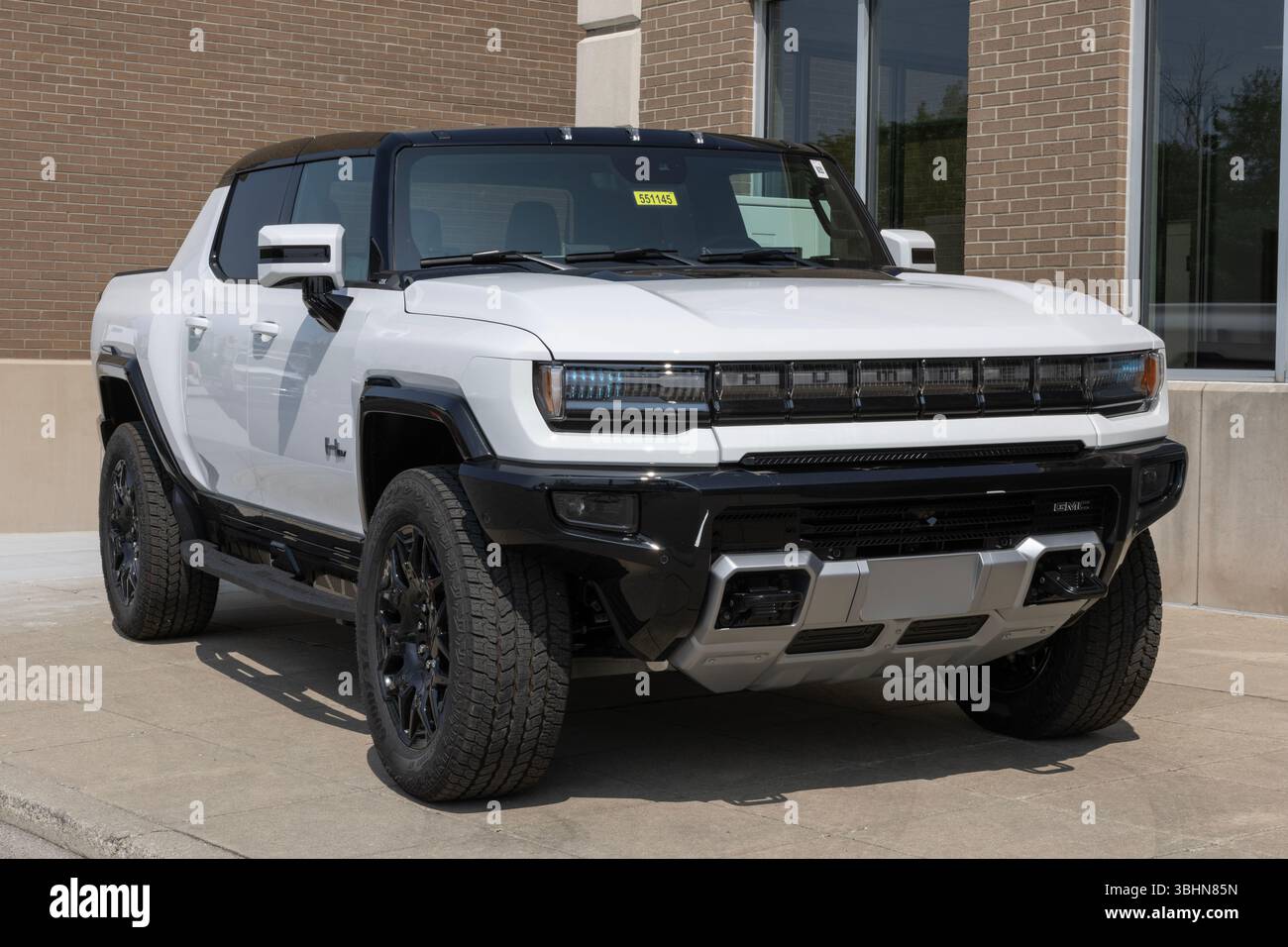 Carmel - June 10, 2025: GMC Hummer EV 2X Pickup display. GMC offers the ...