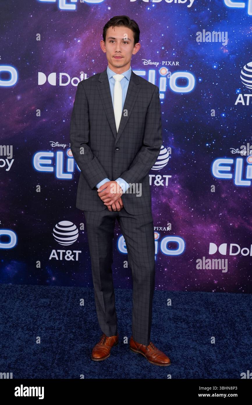 Brandon Moon arrives at the premiere of "Elio" on Tuesday, June 10 ...