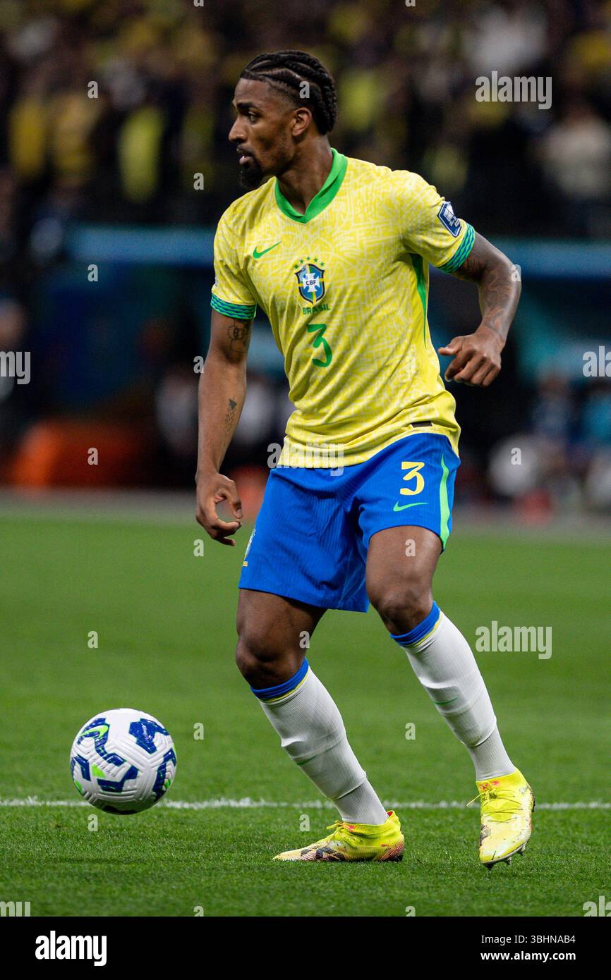 SAO PAULO, BRAZIL - JUNE 10: Alexsandro of Brazil during the FIFA ...