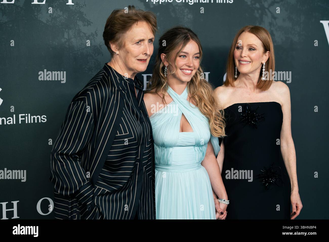 London, UK. 10th June, 2025. Sydney Sweeney, Julliane Moore and Fiona Shaw attend the "Echo ...