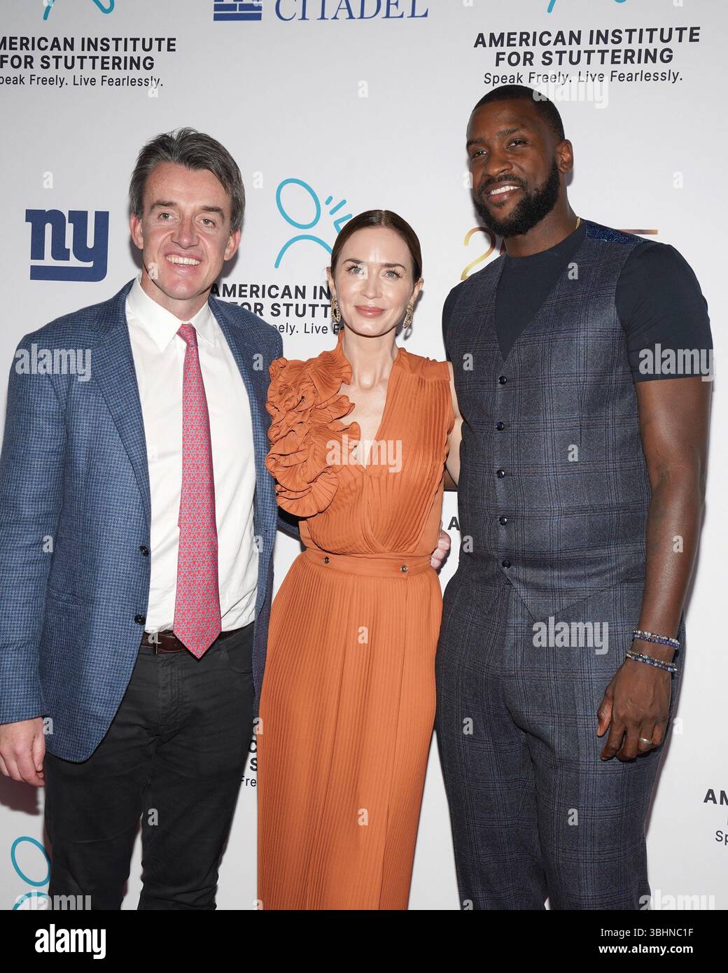 Will Blodgett, Emily Blunt, Michael Anthony Kidd-Gilchrist at arrivals ...