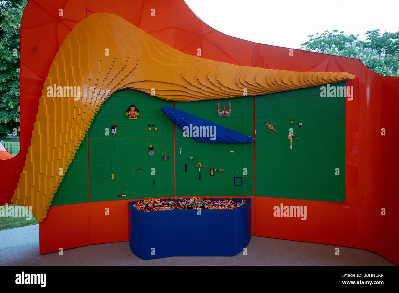 London, UK, 10th June 2025, Play Pavilion, a dynamic public art ...