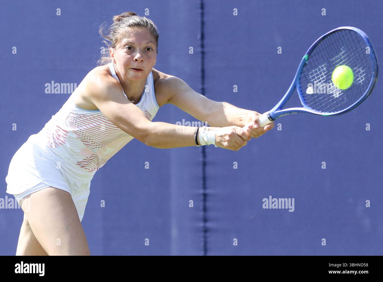 Ilkley Tennis Club, England, June 10th 2025: Antonia Ruzic during the ...