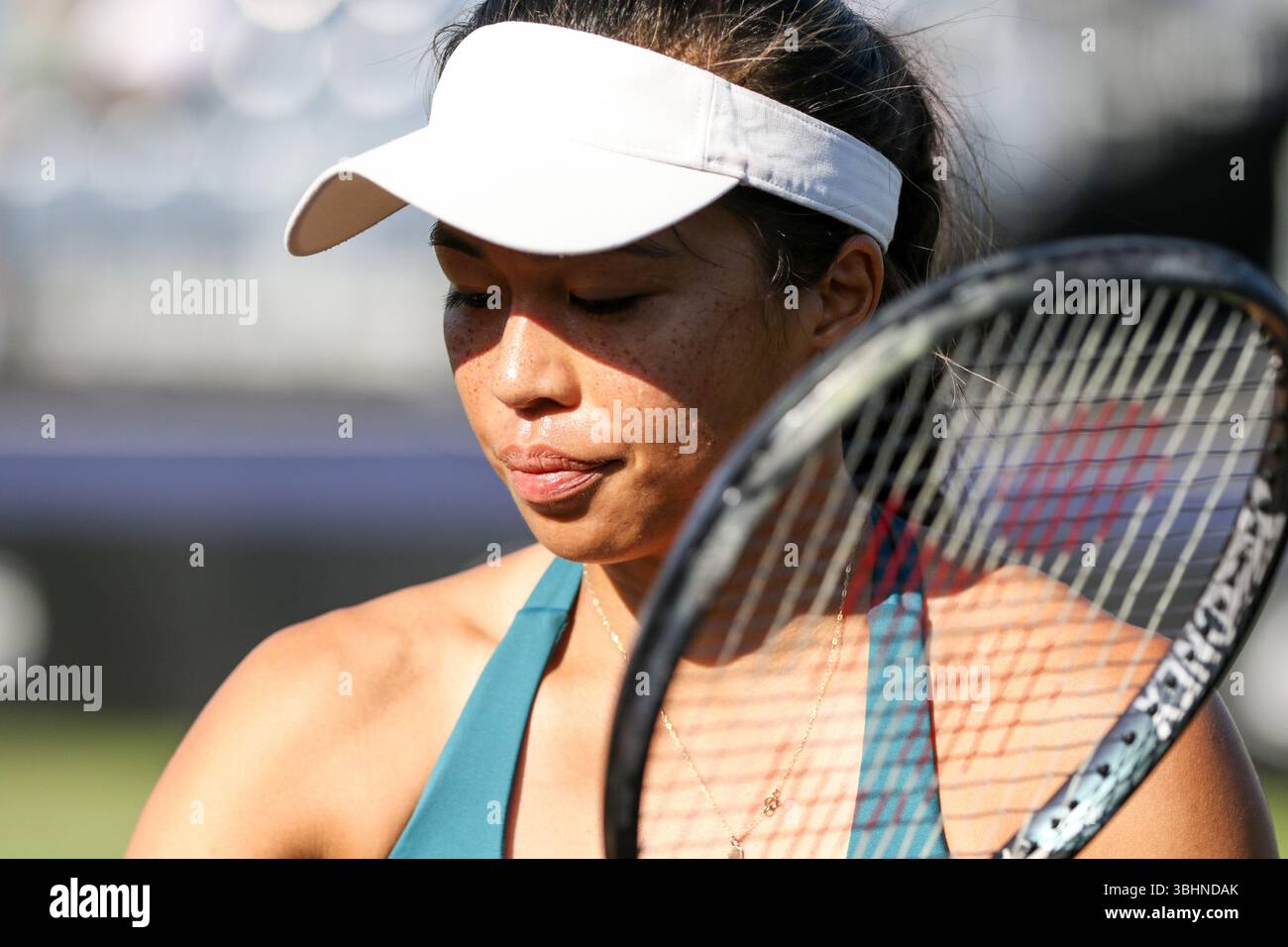 Ilkley Tennis Club, England, June 10th 2025: Lizette Cabrera during the ...