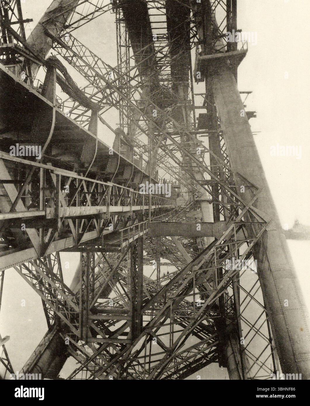Looking through a cantilever under construction as seen from the ...