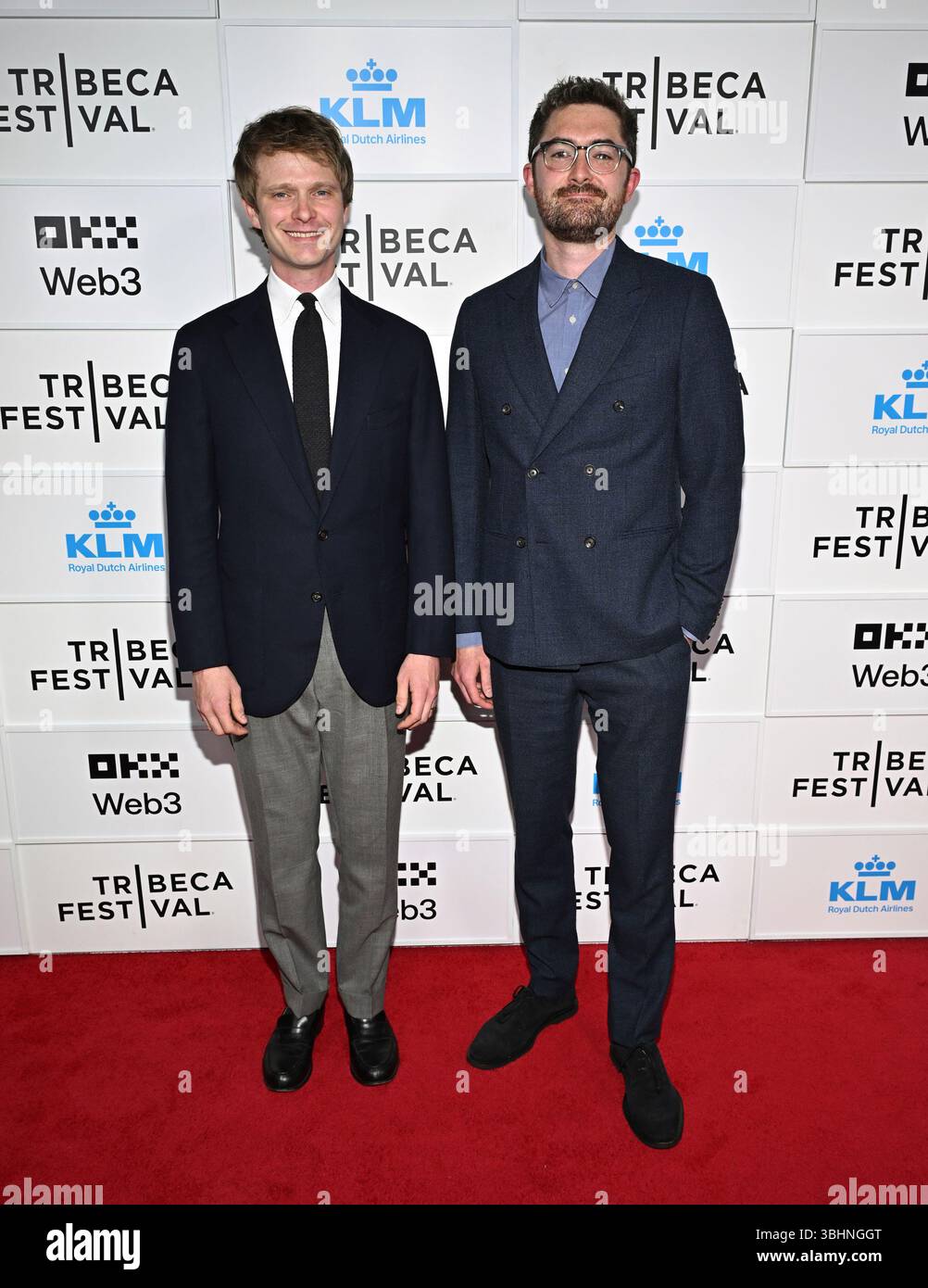 Alexander Owen, left, and Ben Ashenden attend the "Deep Cover" premiere ...