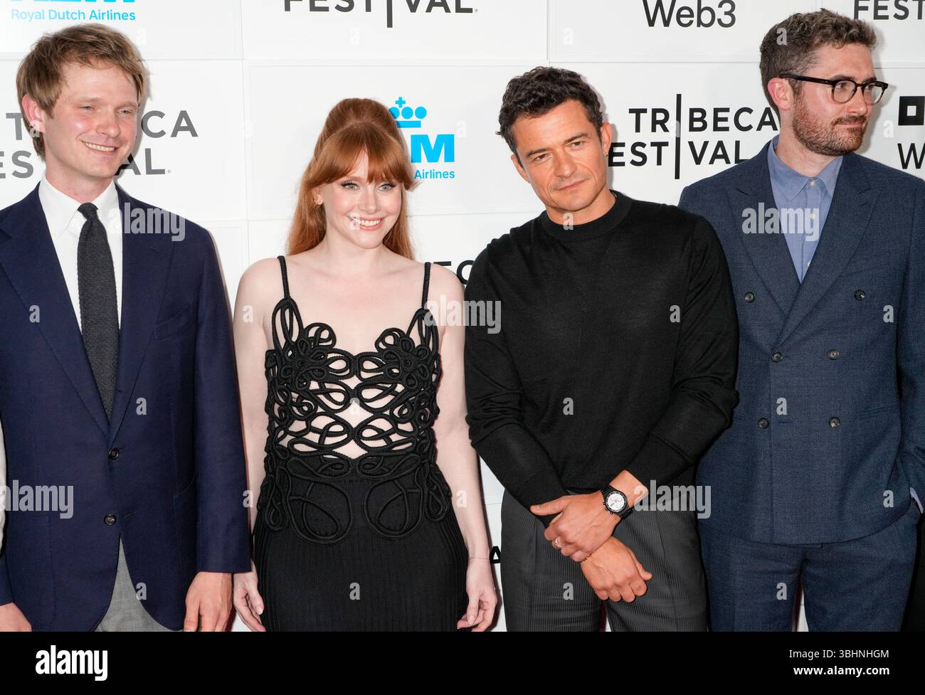 L-R: Alexander Owen, Bryce Dallas Howard, Orlando Bloom, Ben Ashenden ...
