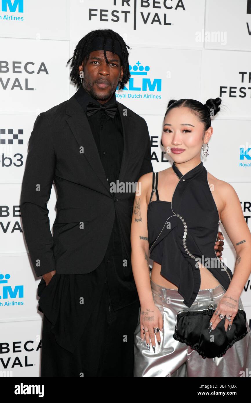 Myron Wright, Jess Xu during the DEEP COVER Tribeca Film Festival Premiere, held at OKX Theater ...