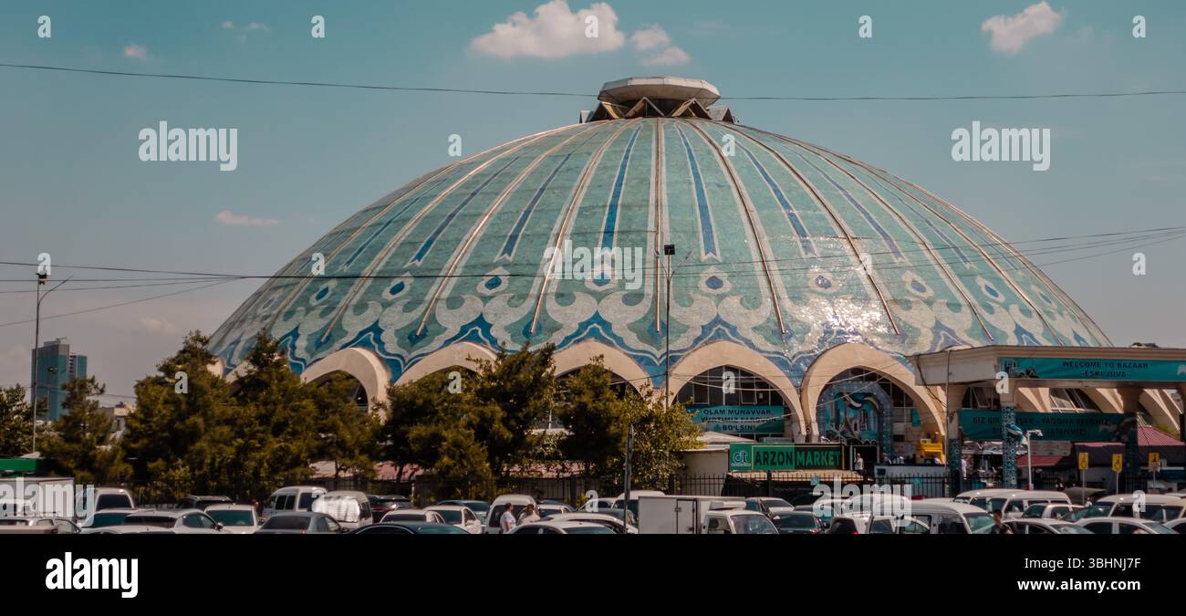 Tashkent, Uzbekistan - June 1, 2025 - the famous Chorsu Bazaar in the ...