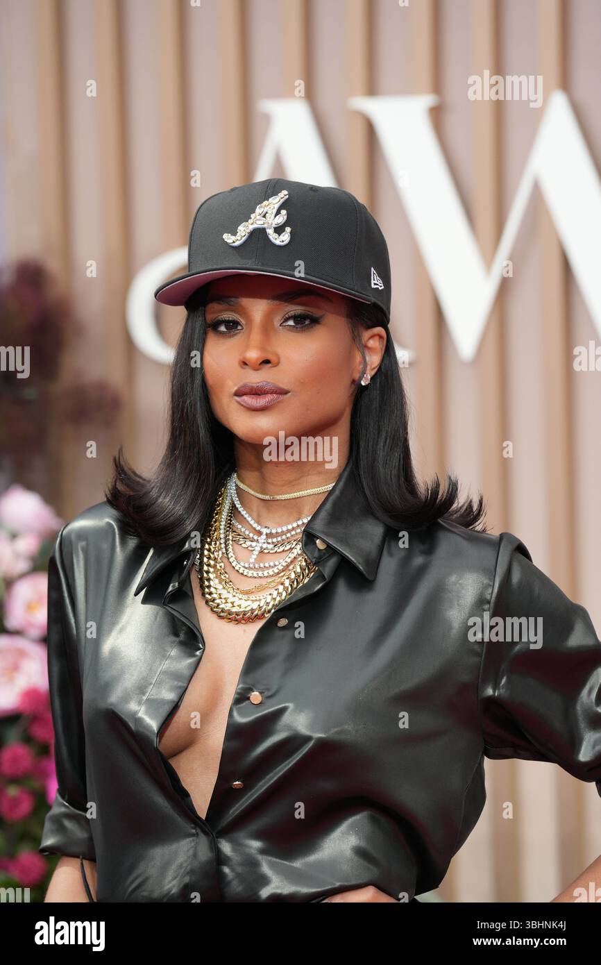 June 9, 2025, Los Angeles, California, USA: Ciara on the red carpet of ...