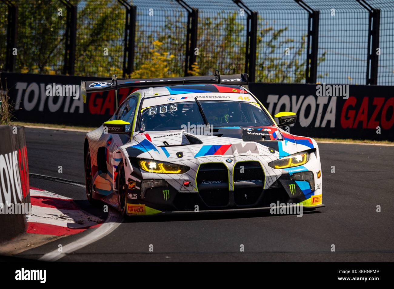 The Team WRT BMW M4 GT3 driven by VALENTINO ROSSI in the Pro category at Meguiar's Bathurst 12 ...