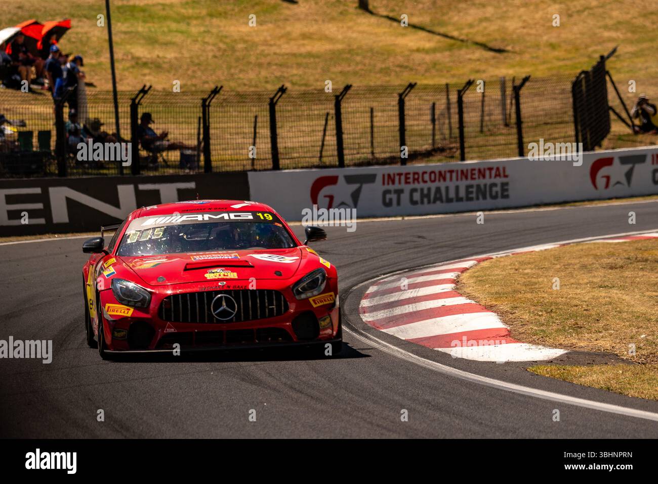 The Team Nineteen Mercedes-AMG GT3 driven by MARK GRIFFITH in the GT4 ...