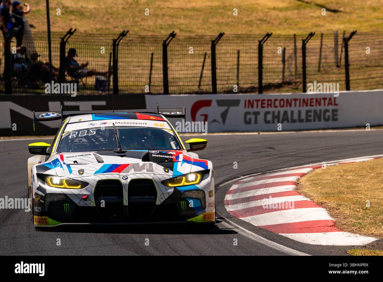 The Team WRT BMW M4 GT3 driven by VALENTINO ROSSI in the Pro category at Meguiar's Bathurst 12 ...