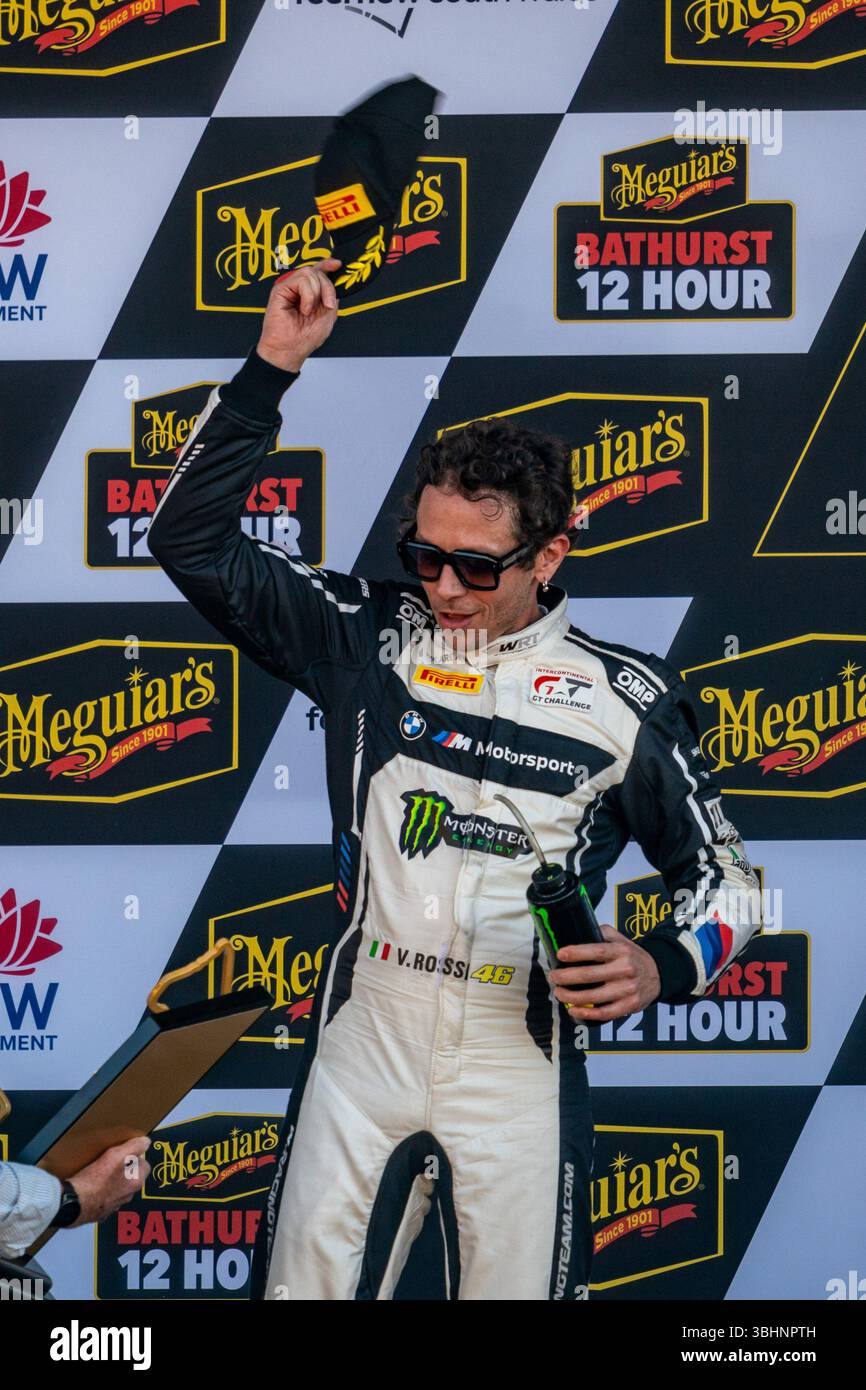 The Team WRT BMW M4 GT3 driven by VALENTINO ROSSI finishes 2nd at the Meguiar's Bathurst 12 Hour ...