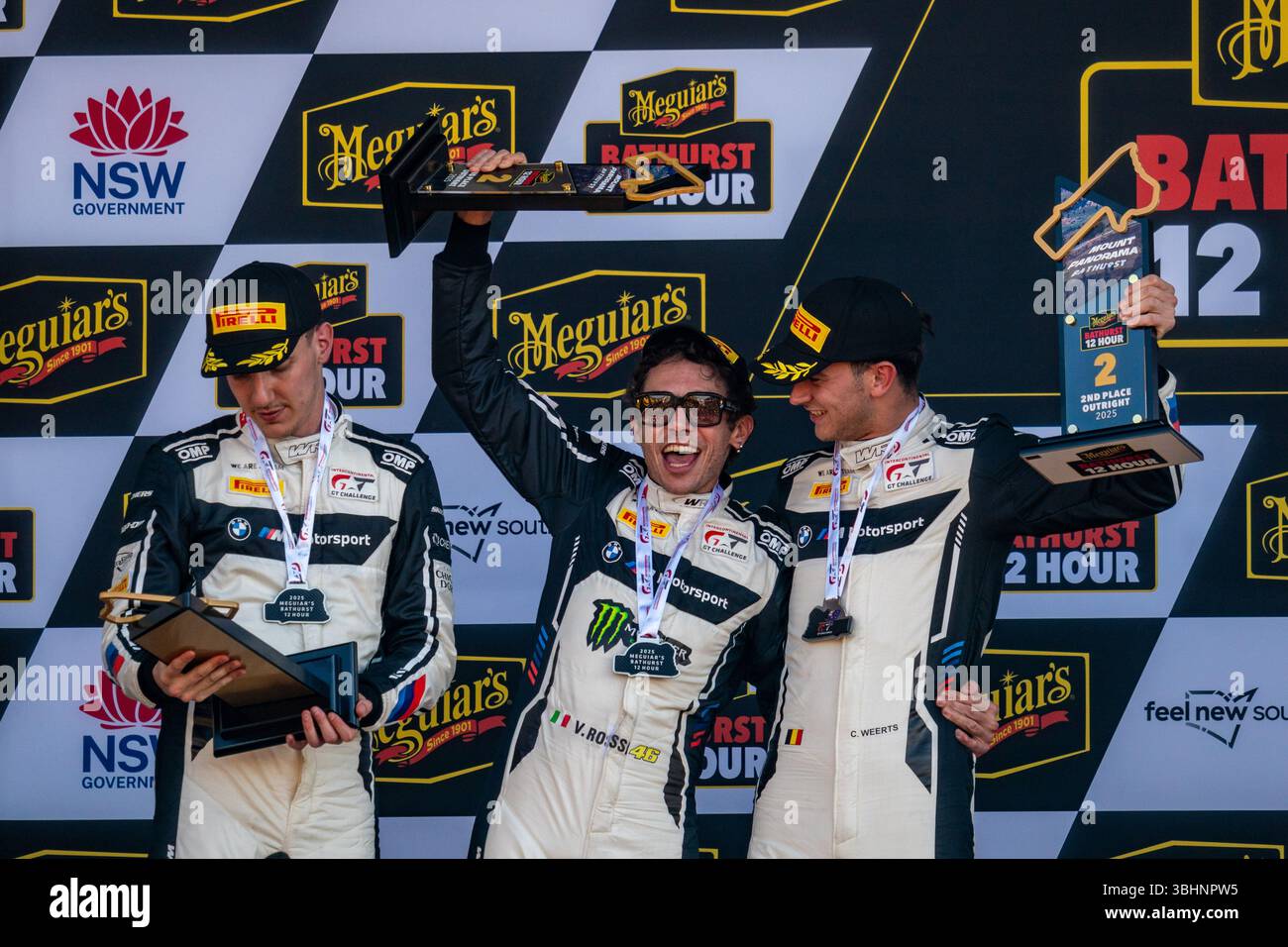 The Team WRT BMW M4 GT3 driven by VALENTINO ROSSI, CHARLES WEERTS, and RAFAELLE MARCIELLO at the ...