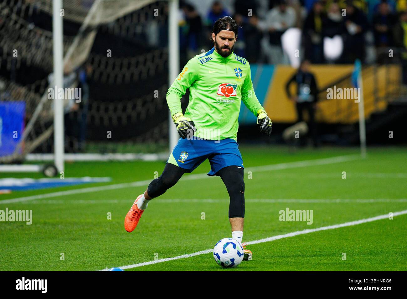 São Paulo, Brazil - June 10: Goalkeeper Alisson Becker of Brazil ...