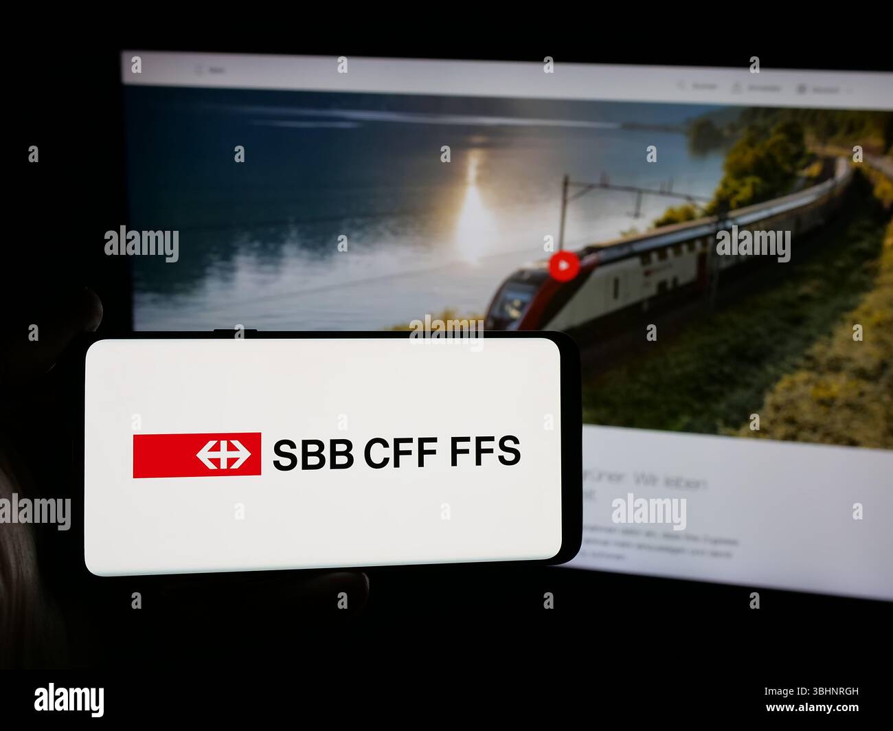 Stuttgart, Germany - 03-20-2025: Person holding smartphone with logo of ...