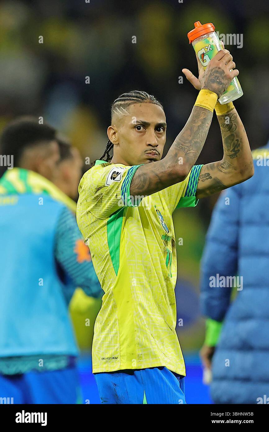 Sao Paulo, Brazil. 11th June, 2025. Arena Corinthians Raphinha from ...