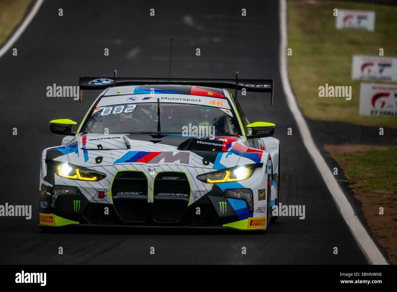 The Team WRT BMW M4 GT3 driven by VALENTINO ROSSI in the Pro category at Meguiar's Bathurst 12 ...