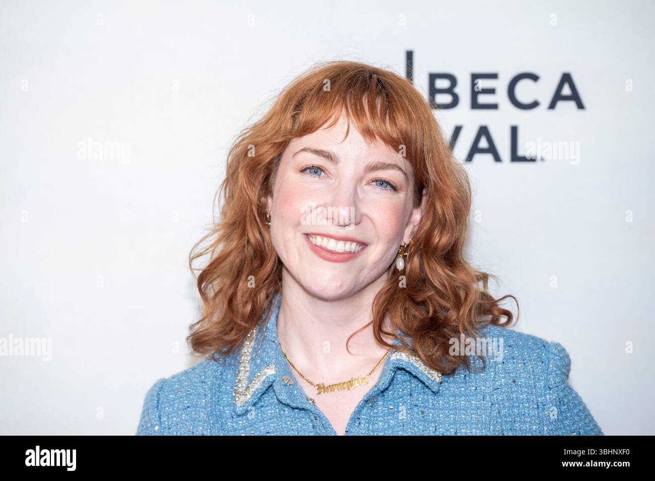 Director Lauren Meyering attends the "Horsegirls" premiere during the ...