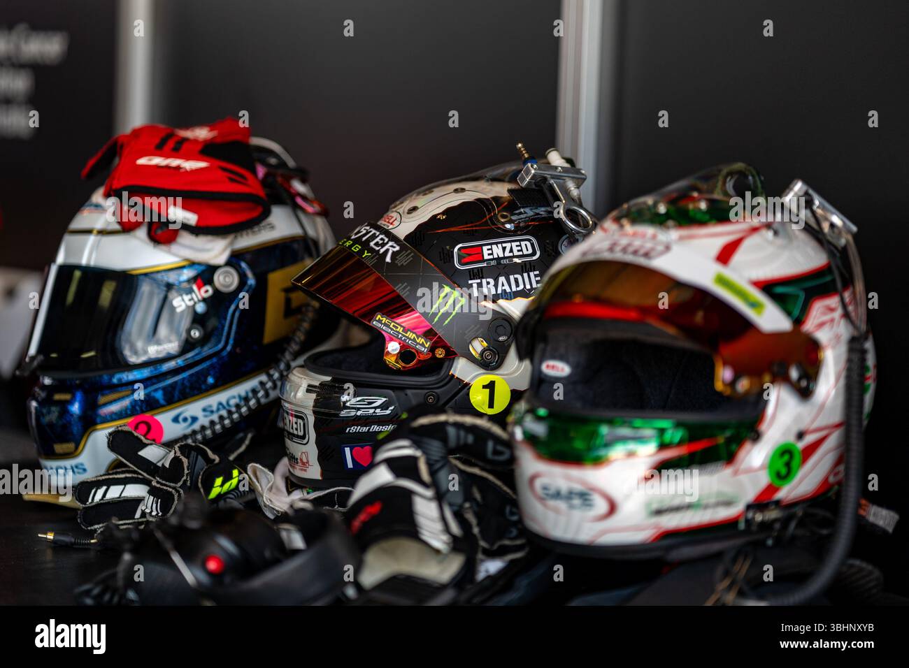 The Scott Taylor Motorsport GMR Mercedes-AMG GT3 helmets of their ...