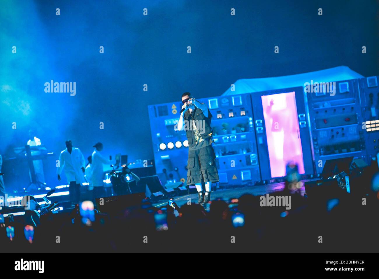 June 10, 2025, Napoli, Italy: Italian rapper Marracash performs live on ...
