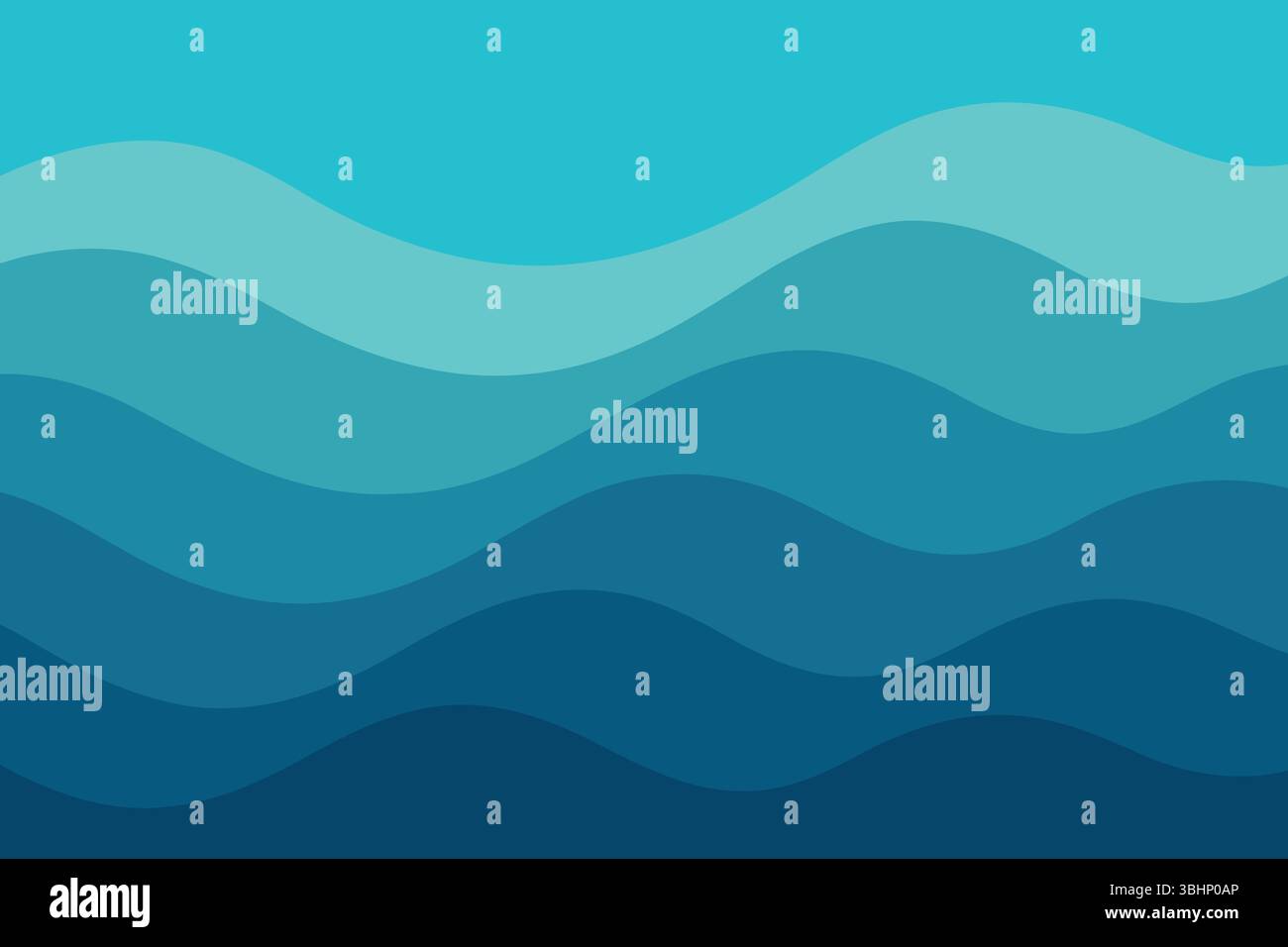 Abstract blue ocean wave background design Stock Vector Image & Art - Alamy