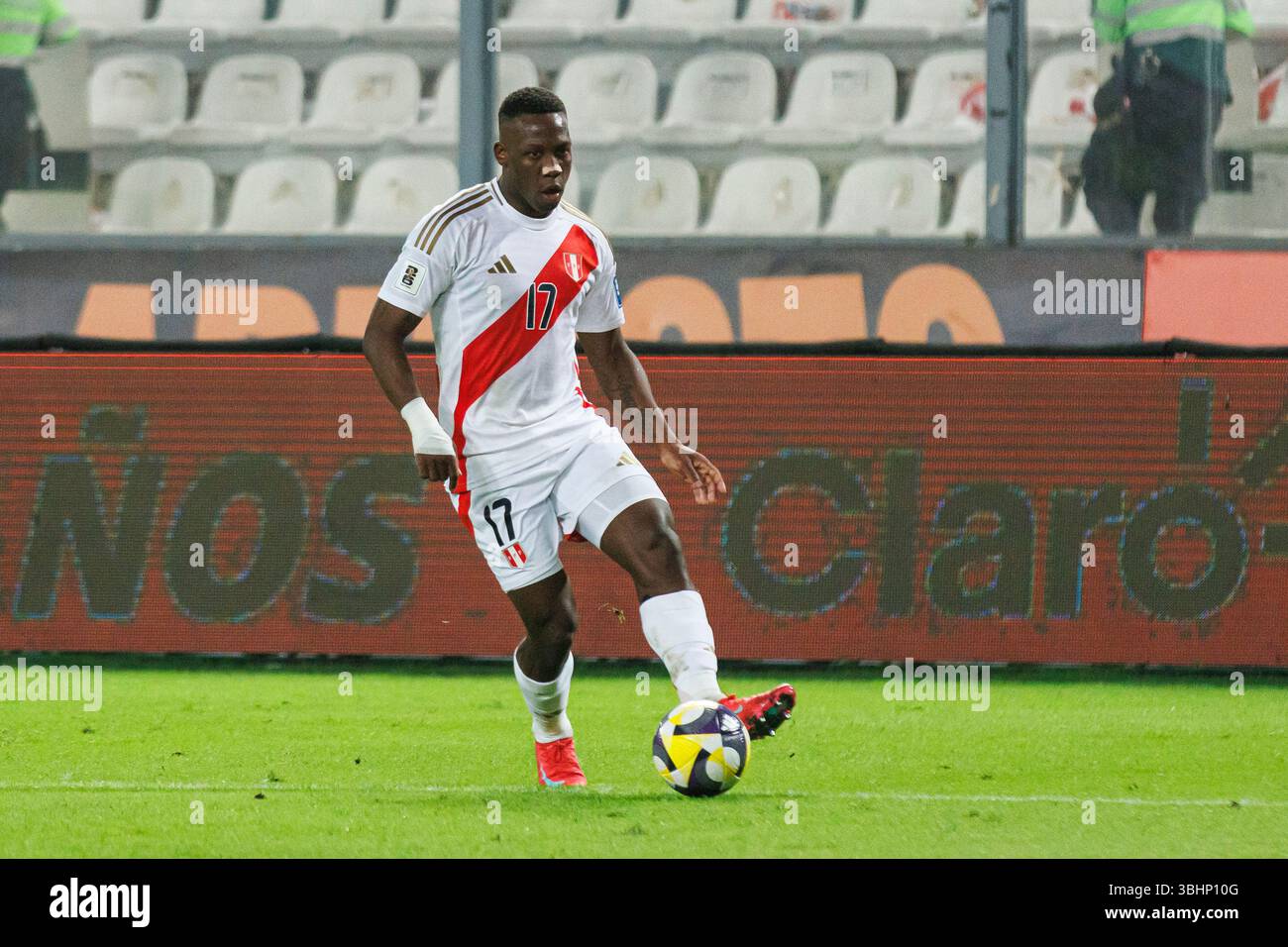 Lima, Peru - June 10: Luis Advincula of Peru passes the ball during a ...