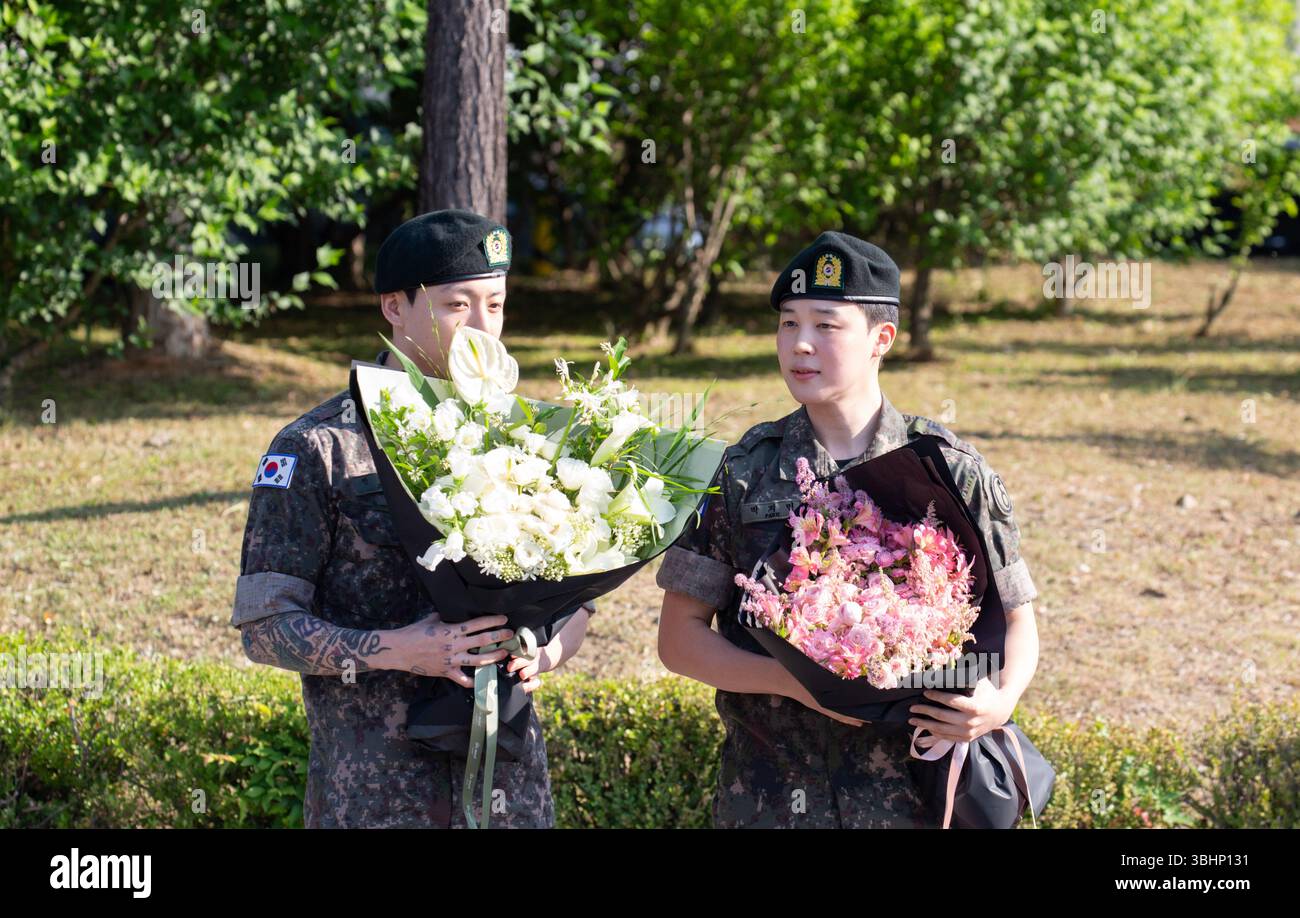 Jungkook and Jimin, June 11, 2025 : BTS members Jungkook and Jimin just ...