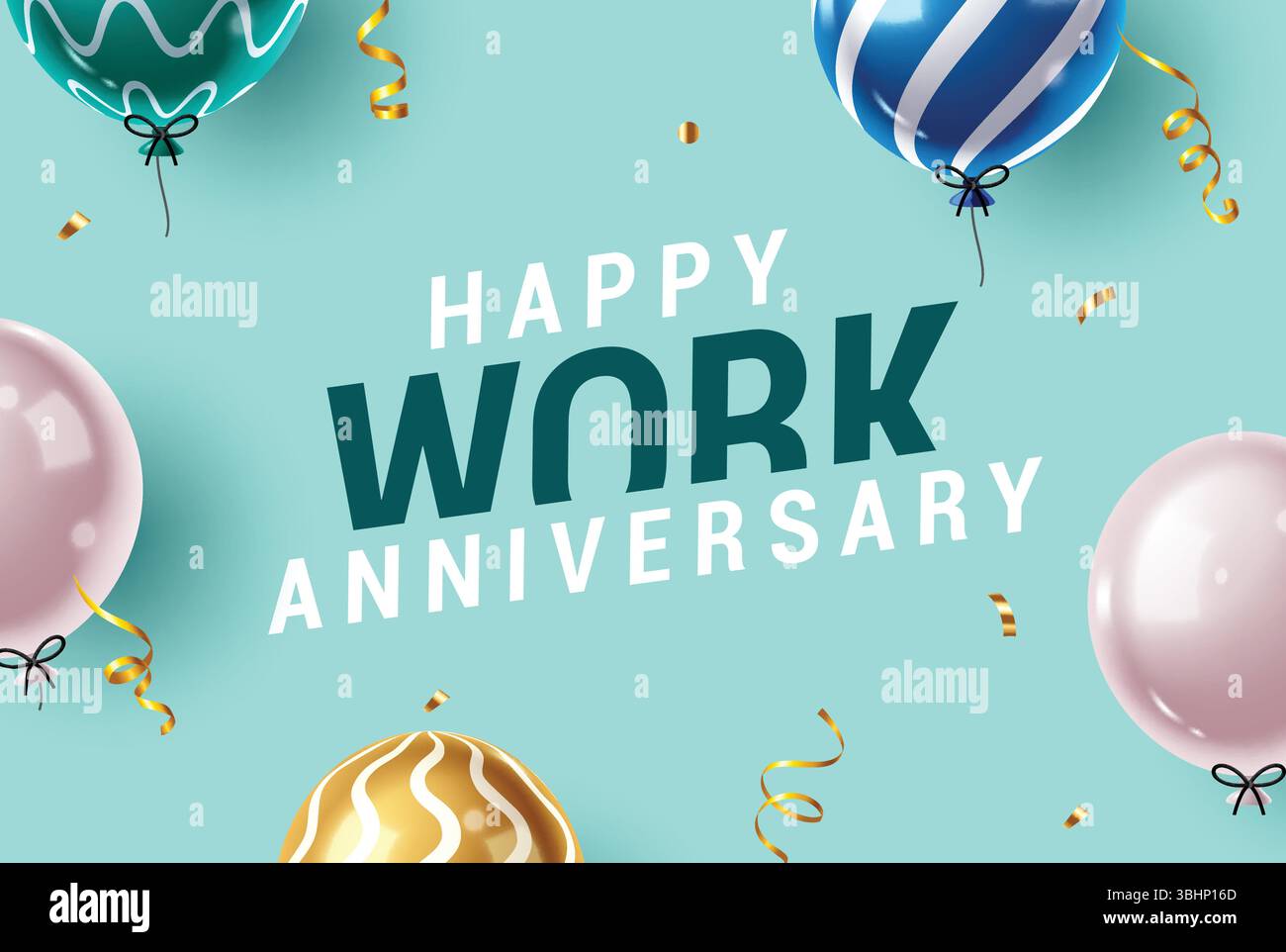Happy work anniversary clipart design. Company work celebration of ...