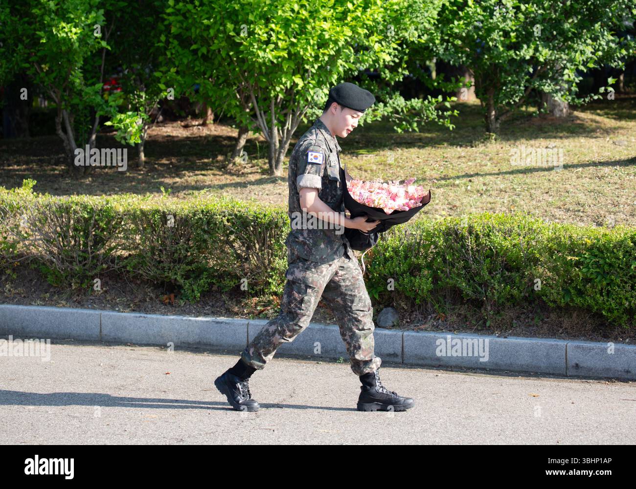 Jimin, June 11, 2025 : BTS member Jimin just after his military ...