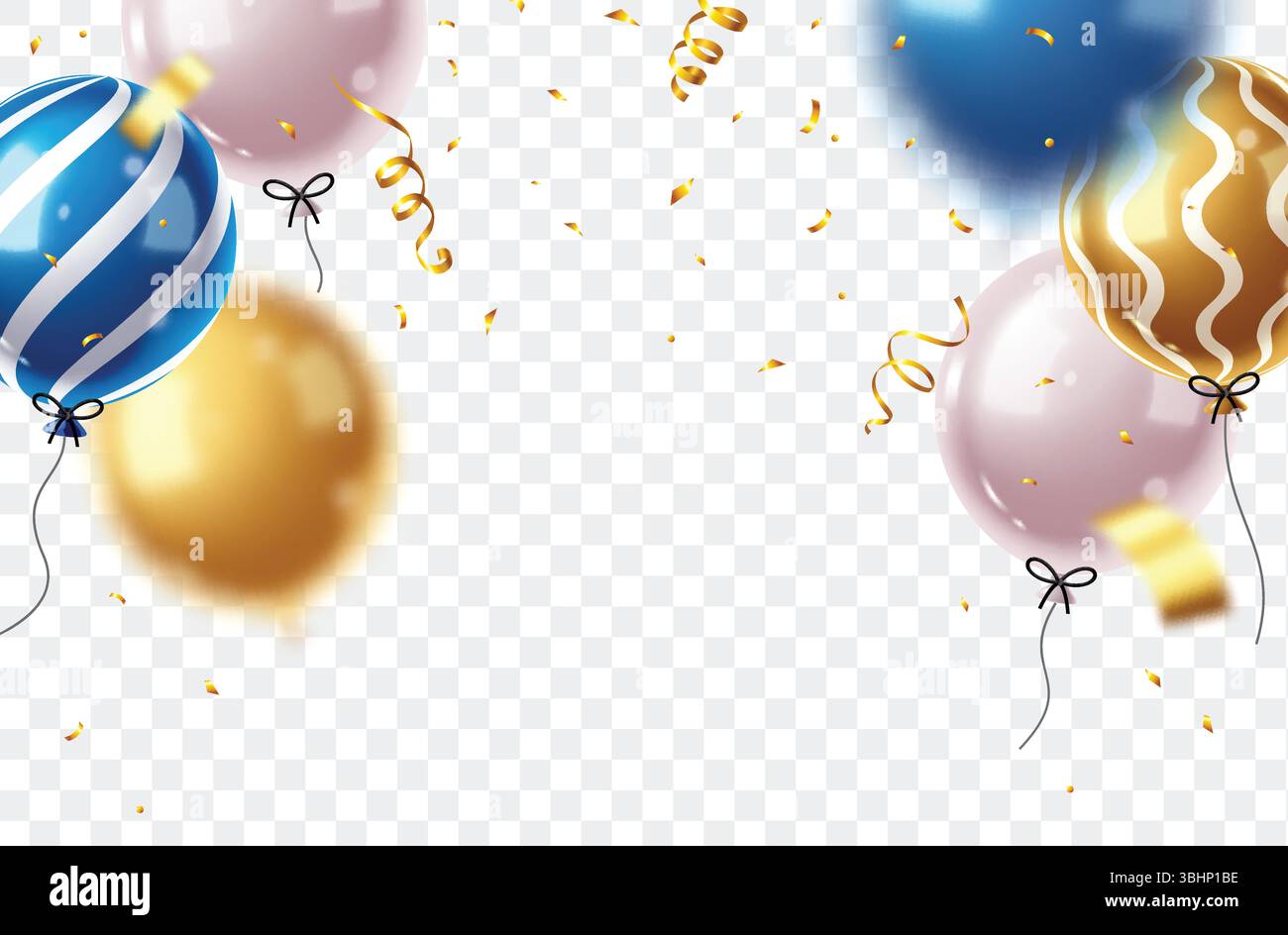 Birthday blank invitation card clipart background. Editable birthday ...