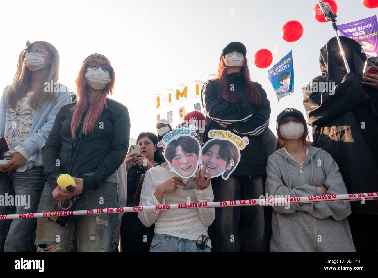 Fans of BTS, June 11, 2025 : Fans of BTS at an event celebrating ...
