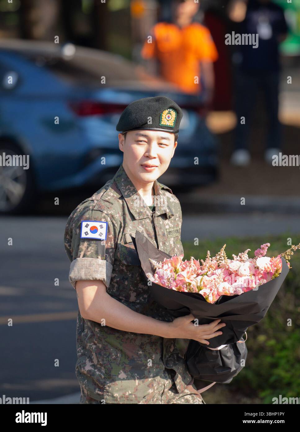 Jimin, June 11, 2025 : BTS member Jimin just after his military ...